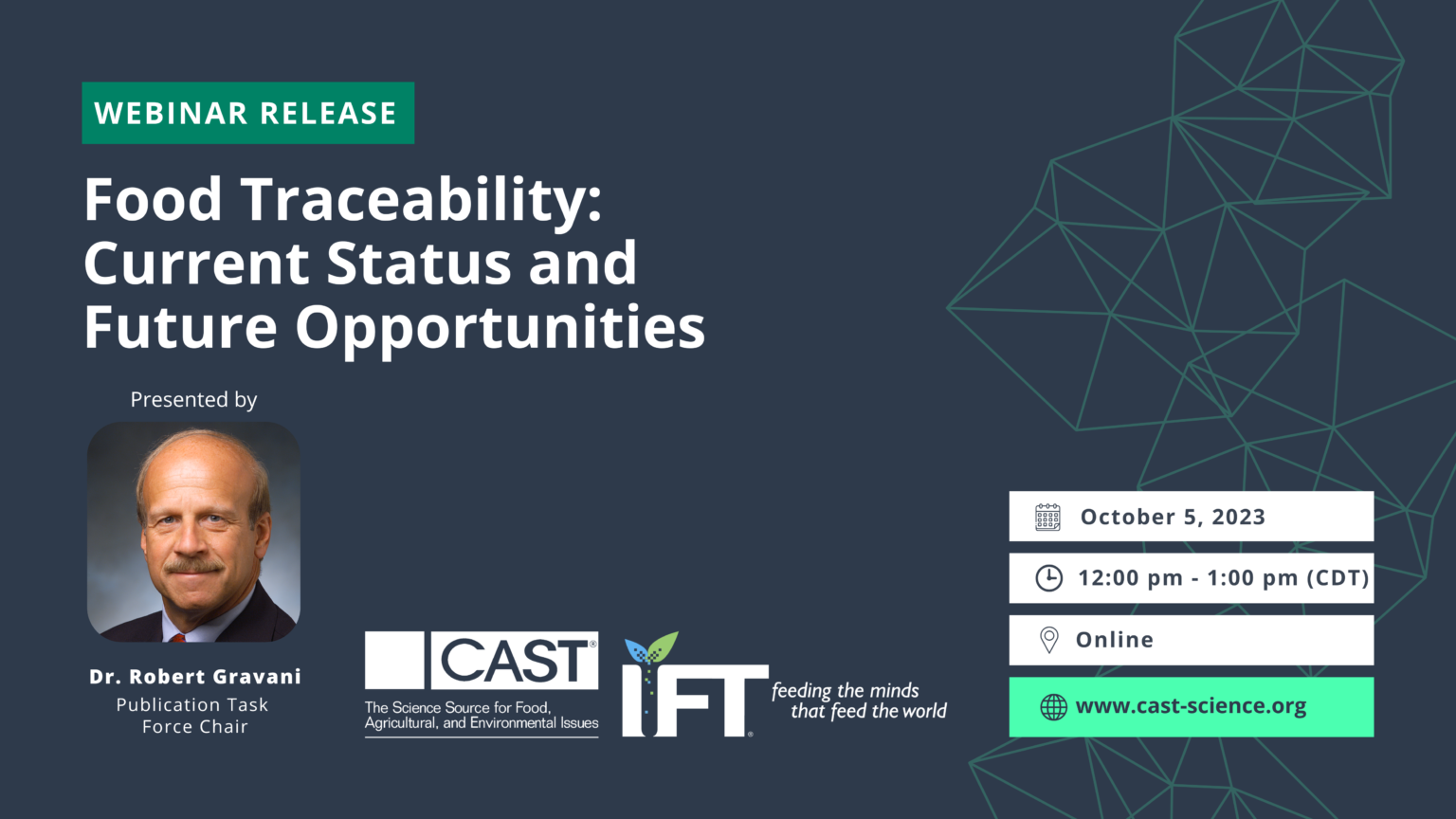 Webinar Release - Food Traceability: Current Status and Future ...