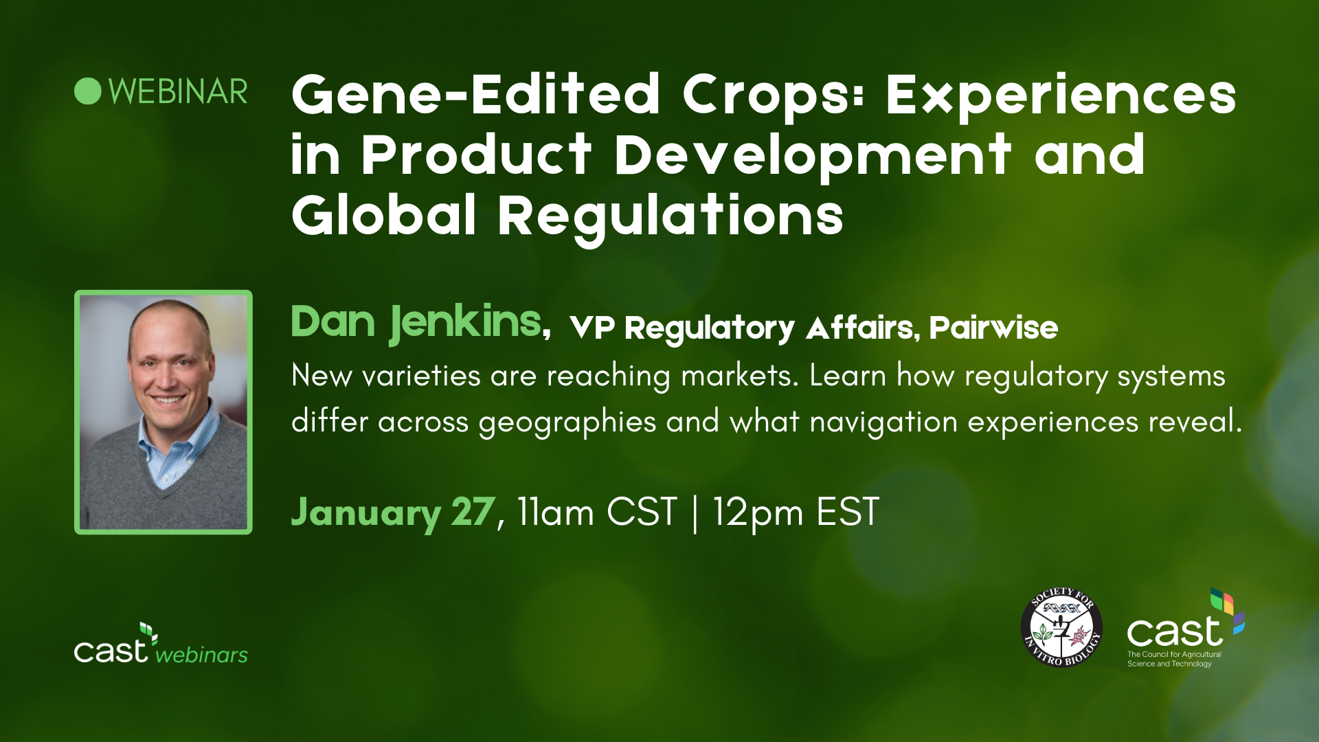 Webinar to Examine Gene-Edited Crops Product Development and Regulatory ...